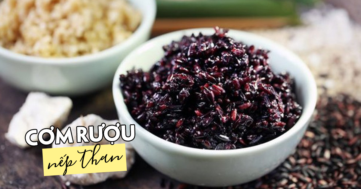 Cách làm cơm rượu nếp than ngon hết sảy lại cực đơn giản