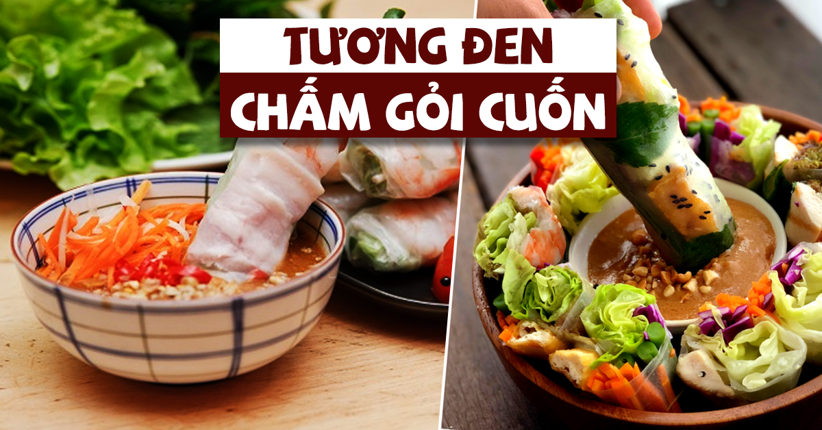 Cách Pha Nước Chấm Gỏi Cuốn Từ Tương đen Cực Ngon