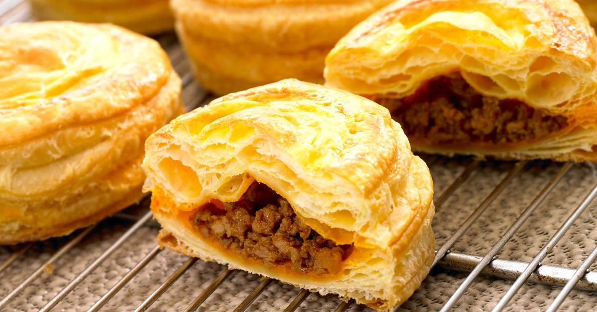 Cách làm bánh Pateso nhân thịt "NGHÌN LỚP"" xốp mềm