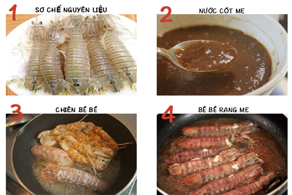 Rất Hay: Cách làm món bề bề rang me (tôm tích rang me) chua, ngọt, sánh